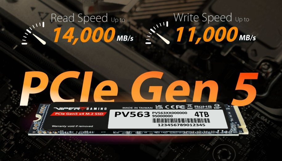 Nowe dyski Viper PV563 i PA523. Patriot Memory stawia na dostępność technologii Gen5 SSD